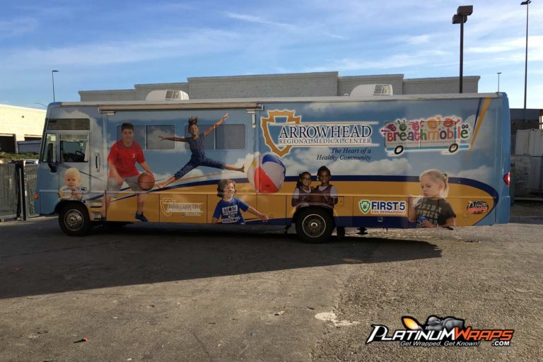 Mobile Medical Rv Bus Wrap - Platinum Wraps San Bernardino