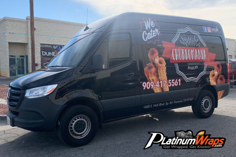Mercedes Churro dessert Van Wrap - Platinum Wraps San Bernardino