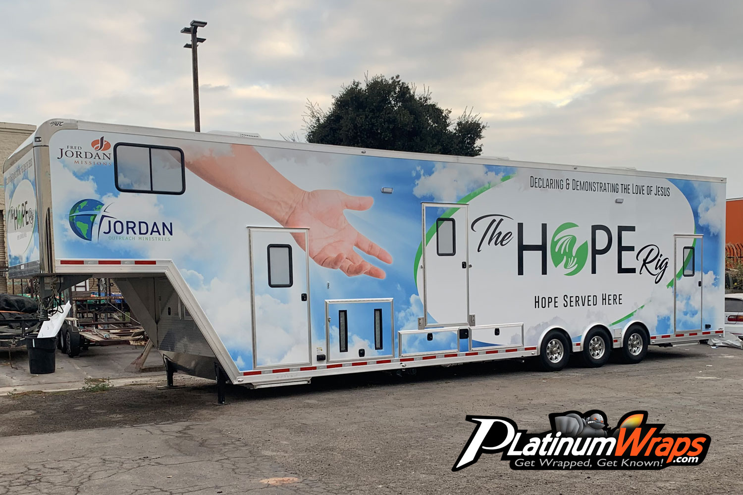 Rv Trailer Church Wrap - Platinum Wraps San Bernardino