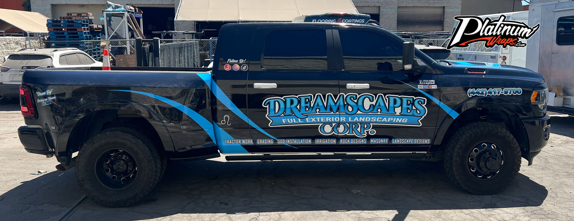 Landscape Truck Wrap - Platinum Wraps San Bernardino