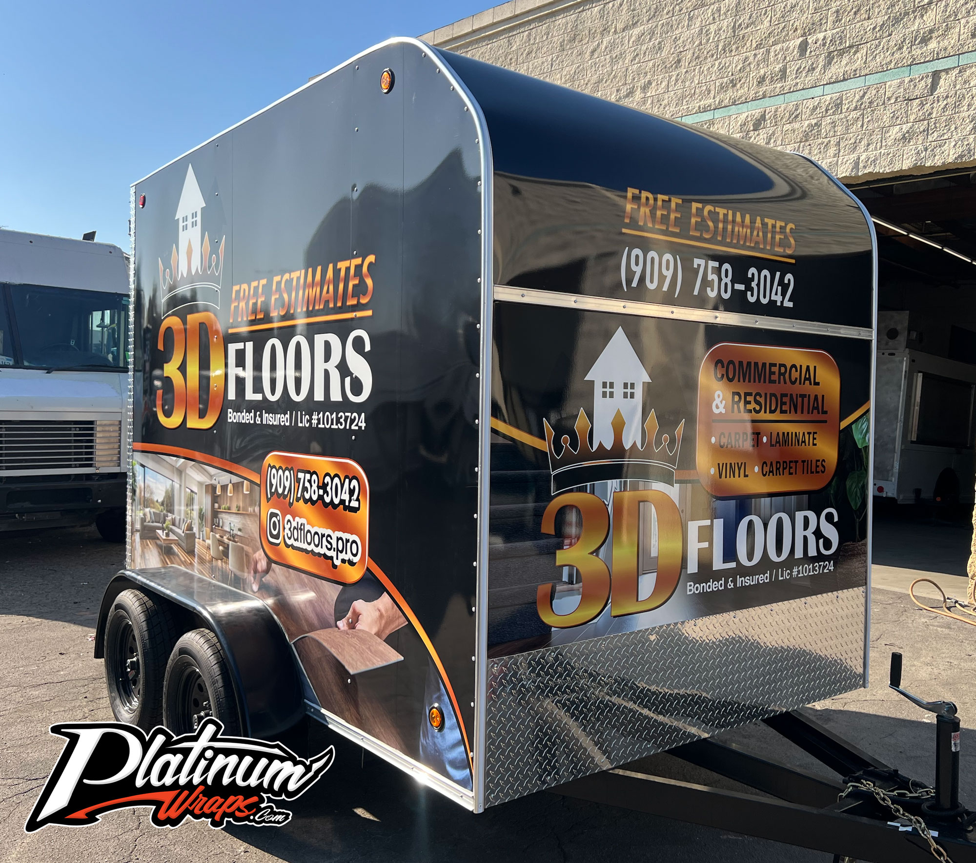 Flooring Trailer Wrap - Platinum Wraps