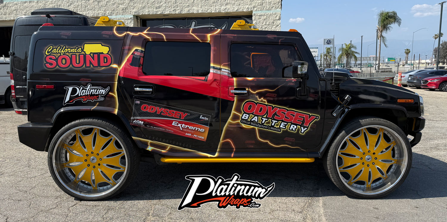 Car Stereo Hummer Wrap - Platinum Wraps San Bernardino
