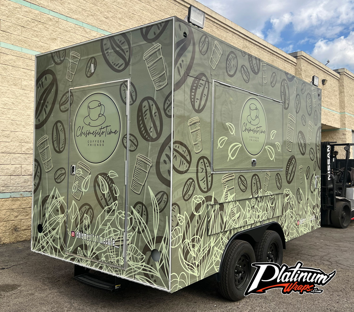 Coffee Trailer Wrap - Platinum Wraps San Bernardino