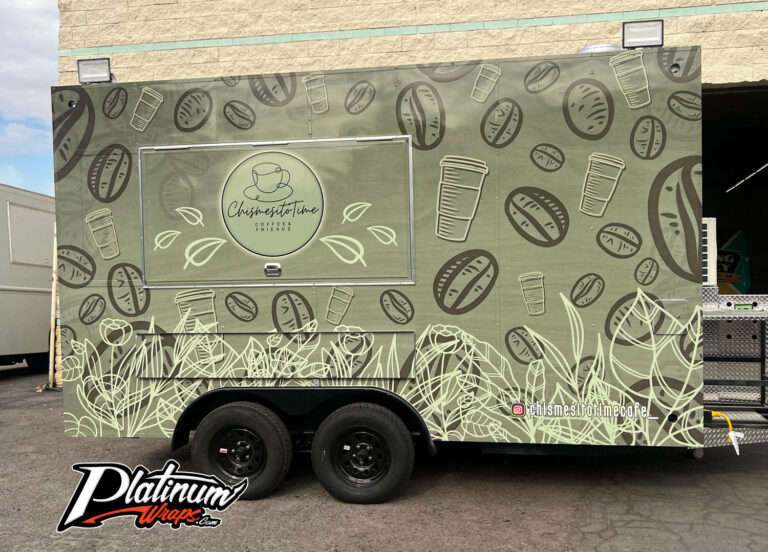 Coffee Trailer Wrap - Platinum Wraps San Bernardino