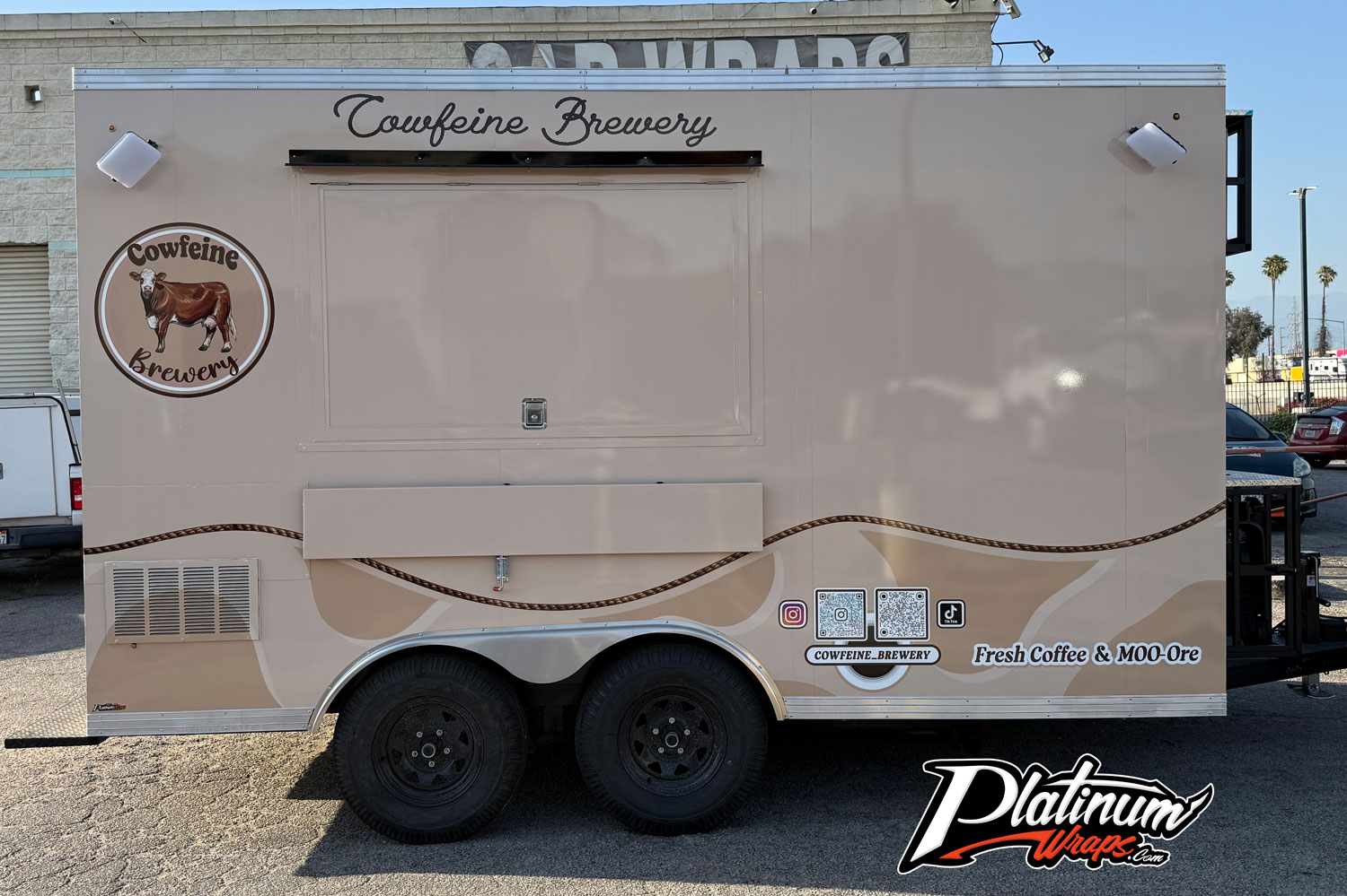 Coffee Trailer Wrap - Platinum Wraps San Bernardino