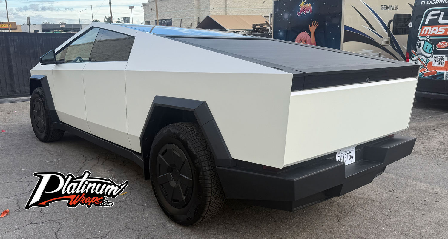 Tesla Cybertruck Color Change Wrap - Platinum Wraps San Bernardino