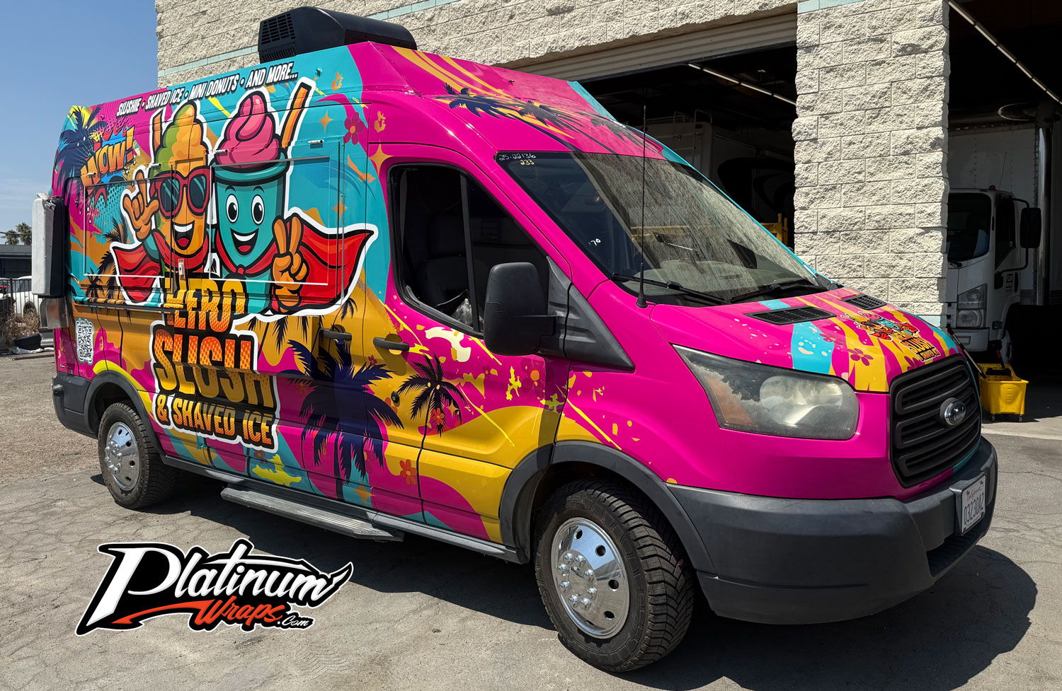 Ford Transit Shaved Ice Wrap - Platinum Wraps San Bernardino